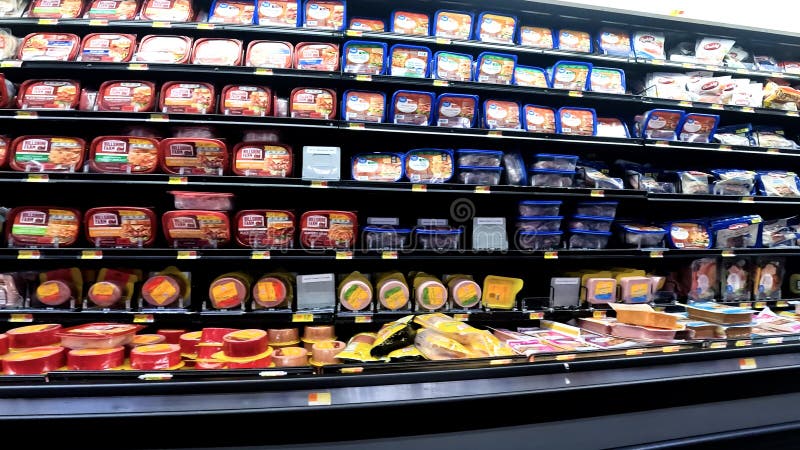 Walmart Interior Lunch Meat Section Editorial Photography - Image of ...