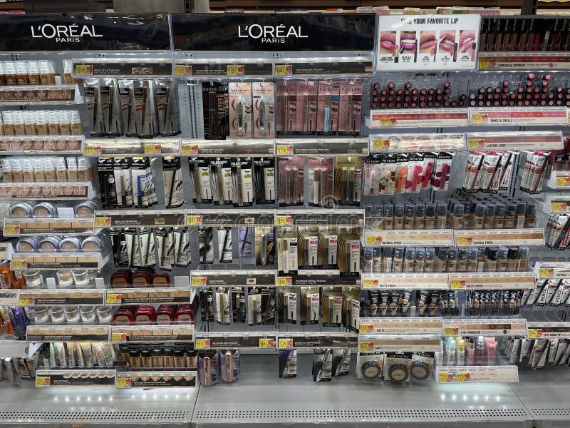 Walmart Retail Store Interior Loreal Paris Section Editorial Stock ...
