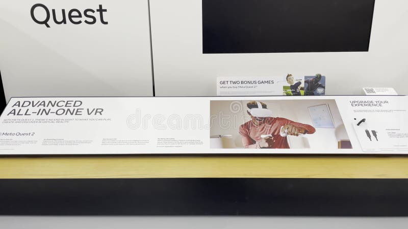 Walmart Retail Store Interior Meta Oculus Game VR Headset Display Stock ...