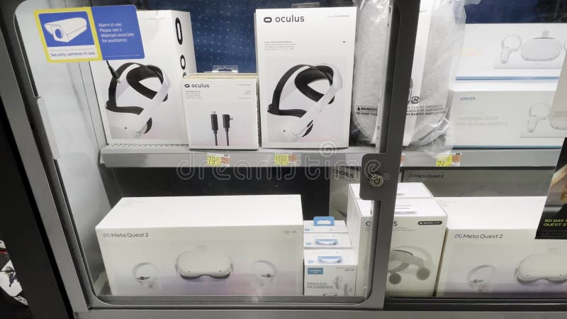 Walmart Retail Store Interior Pan Oculus VR Game Headset Display Stock ...