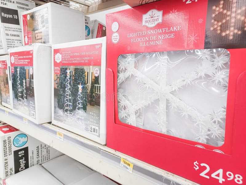 Walmart Store Christmas Decorations Editorial Photo - Image of ...