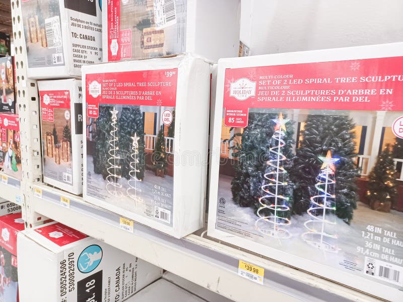 Walmart Store Christmas Decorations Editorial Stock Photo - Image of ...