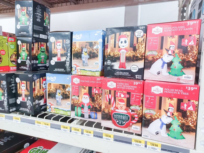 Walmart Store Christmas Decorations Editorial Stock Photo - Image of ...
