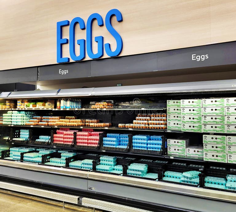 Walmart store eggs section editorial stock photo. Image of price ...
