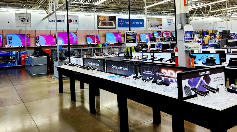 Walmart store interior editorial photography. Image of states - 375872012