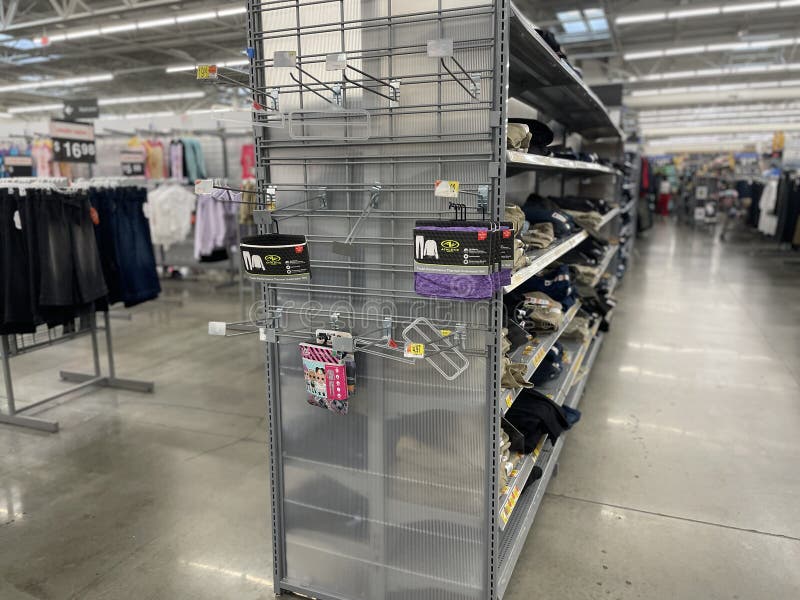Walmart Supercenter Interior Messy Empty Display Editorial Photo ...