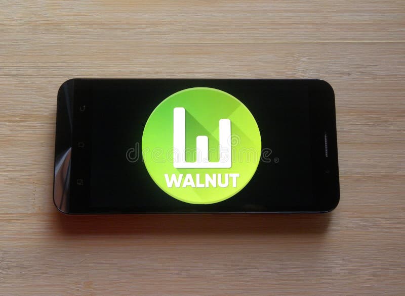 Walnut app on mobile phone editorial image. Image of manager - 147526715