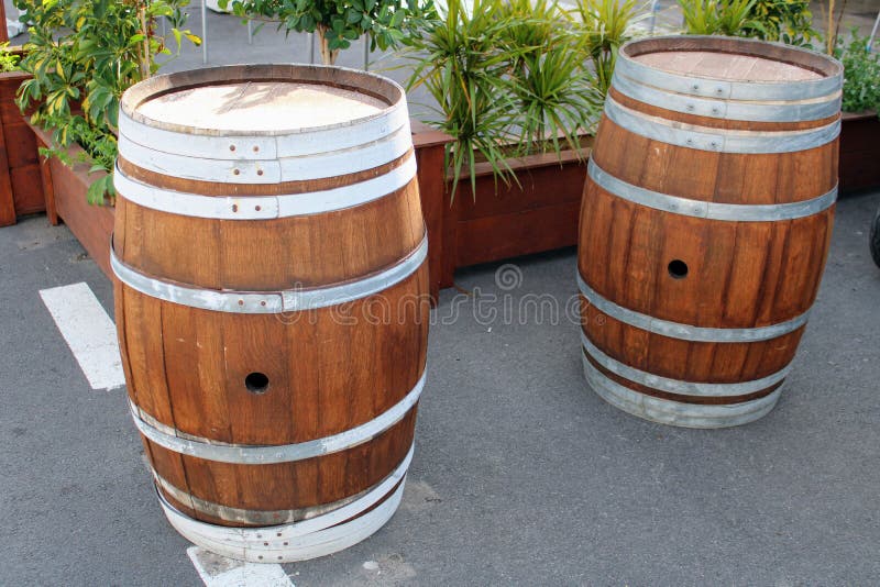 Walnut Barrels for Decoration Stock Image - Image of drink, hoop: 135424167