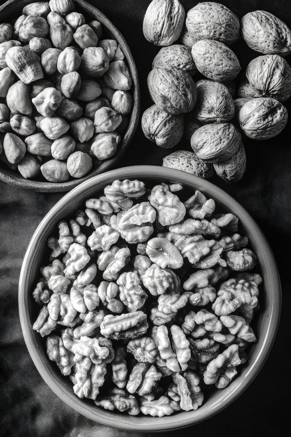 Walnut Bowls stock image. Image of gathering, walnuts - 379427359