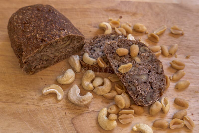 Walnut bread stock image. Image of nuts, walnut, loaf - 81778503