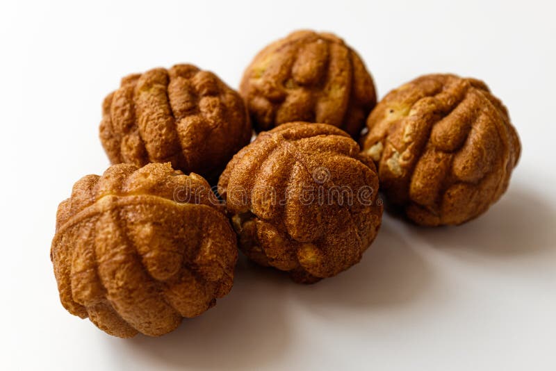 Walnut Bread on a White Background Stock Photo - Image of beans, bread ...