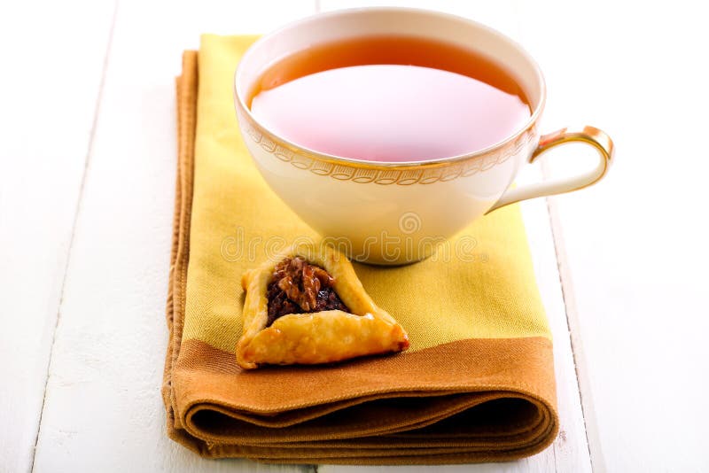 Walnut and Fruit Filling Pastry Triangle Stock Image - Image of ...