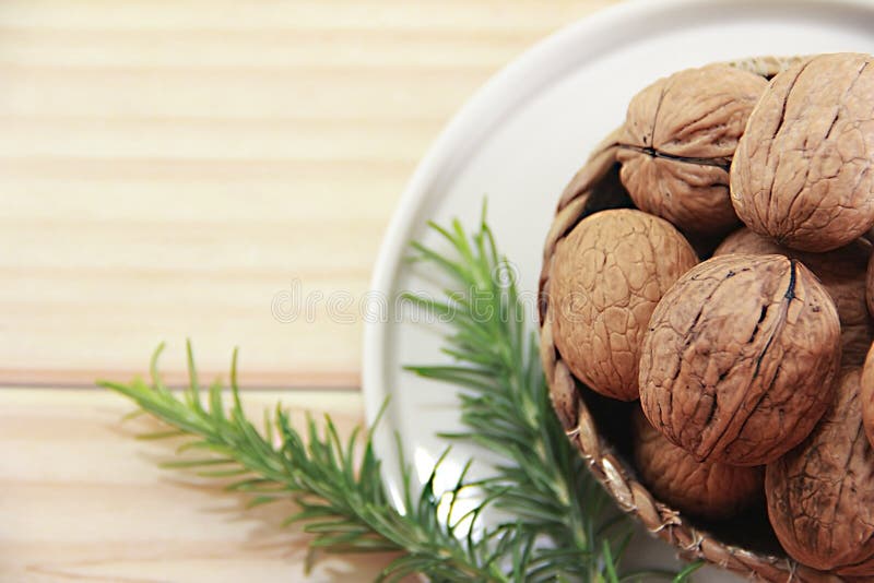 Walnut Fruit in a Hard Brown Shell Stock Photo - Image of dried, season ...