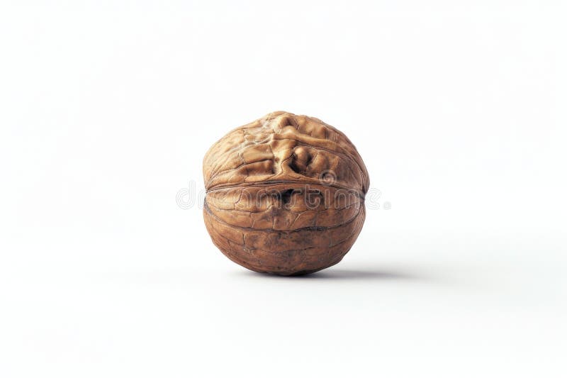 A Walnut with a Human-like Expression, Conveying Sadness Stock ...