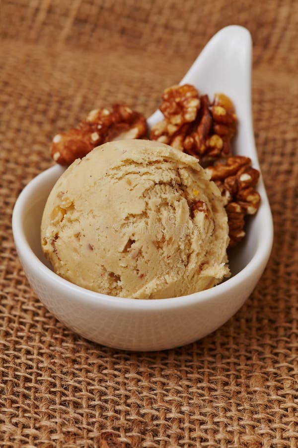 Walnut ice cream stock image. Image of freshness, fresh - 56147459