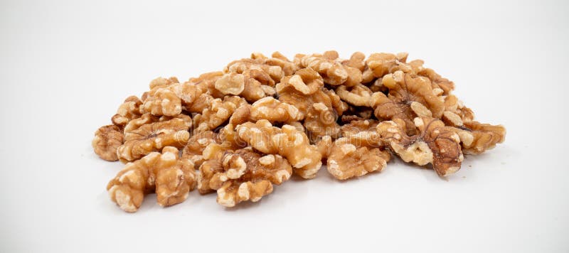 Walnut Inside Close Up Isolated Stock Image - Image of cracked, macro ...