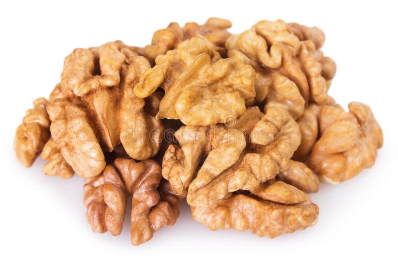 Walnut on white background stock image. Image of walnut - 130149963