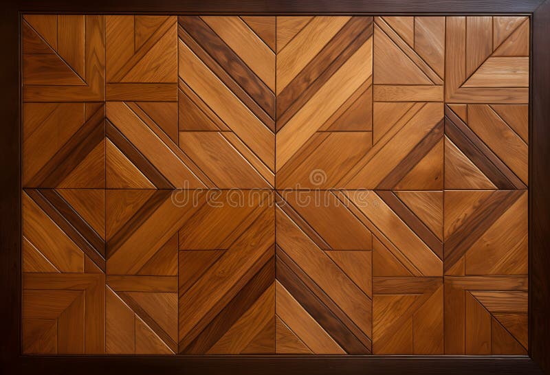 Walnut and Oak Parquet Flooring Pattern Stock Illustration ...