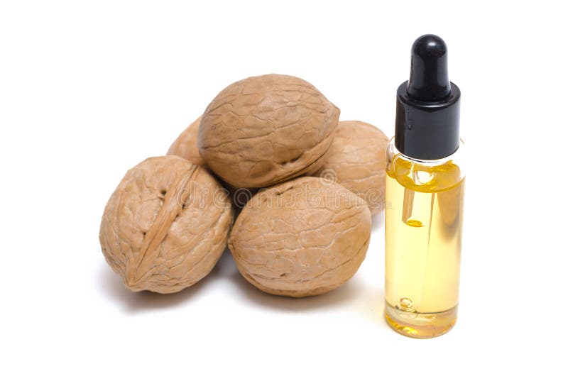 Walnut oil. stock image. Image of essence, nutty, extract - 133943805