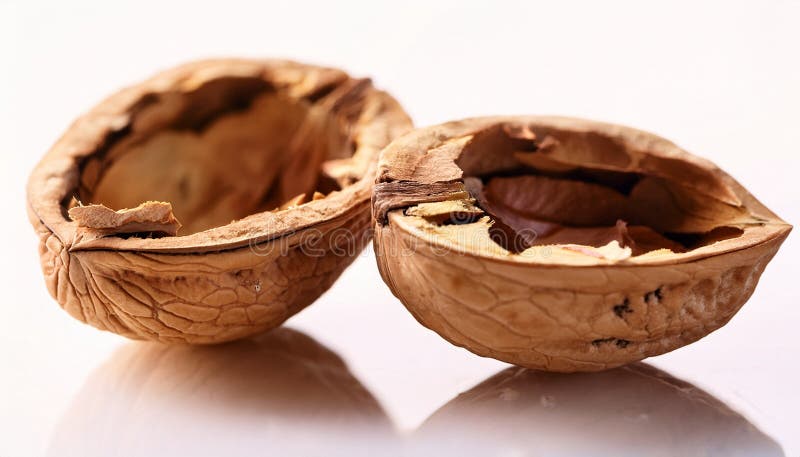Walnut shells stock illustration. Illustration of surface - 372967455