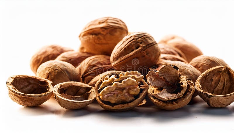 Walnut shells stock illustration. Illustration of icing - 372967467