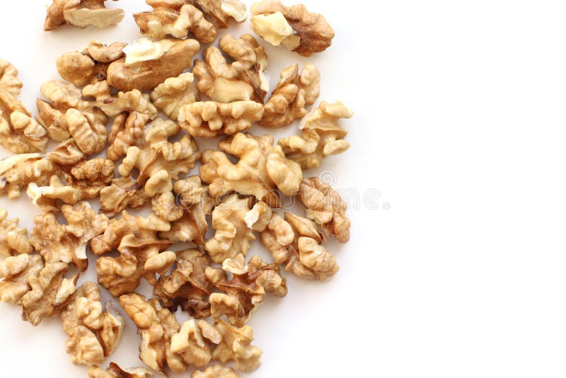 Walnut on the White Background. Stock Image - Image of natural, brown ...