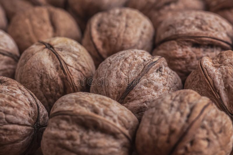 Walnut Close Up Textured Background Stock Photo - Image of health ...