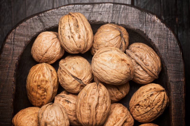 Walnuts close up stock image. Image of health, brown - 187139769