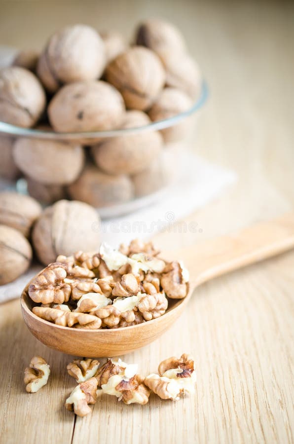 Walnuts stock image. Image of burlap, chopped, crushed - 32700687