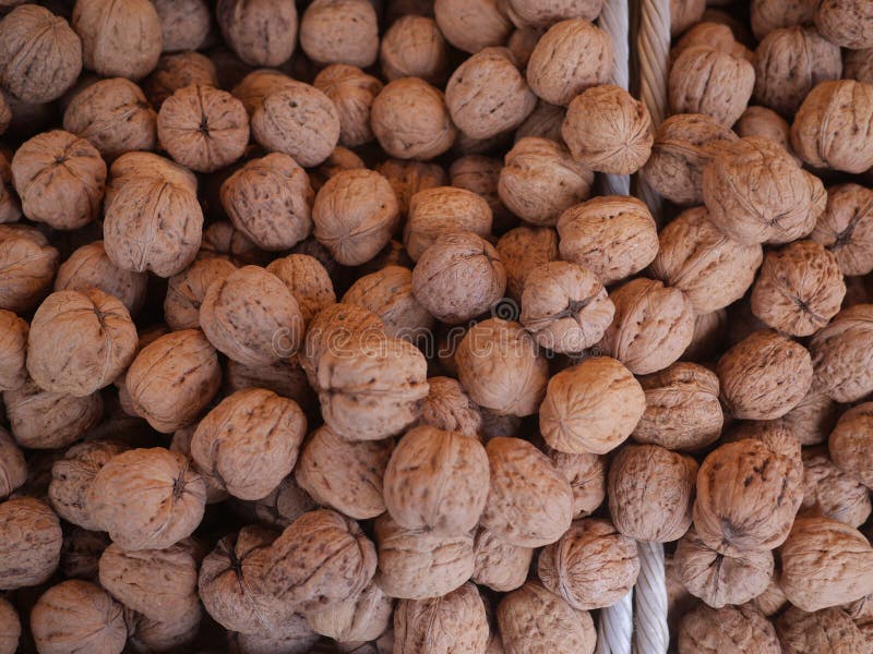 Walnuts at the market stock photo. Image of healthy - 135457056