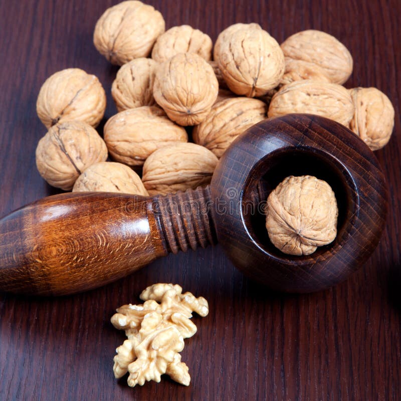 Walnuts and Nutcracker Close-up Stock Image - Image of ingredient ...