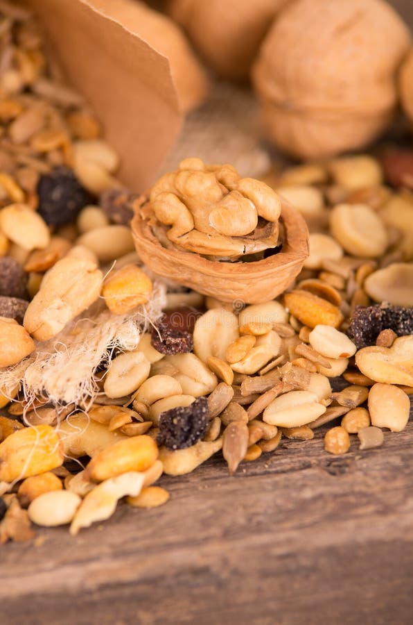 Walnuts and other nuts stock image. Image of cashew, display - 55965127