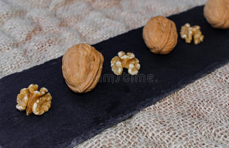 Walnuts, with and without Shell Stock Image - Image of open, fruit ...