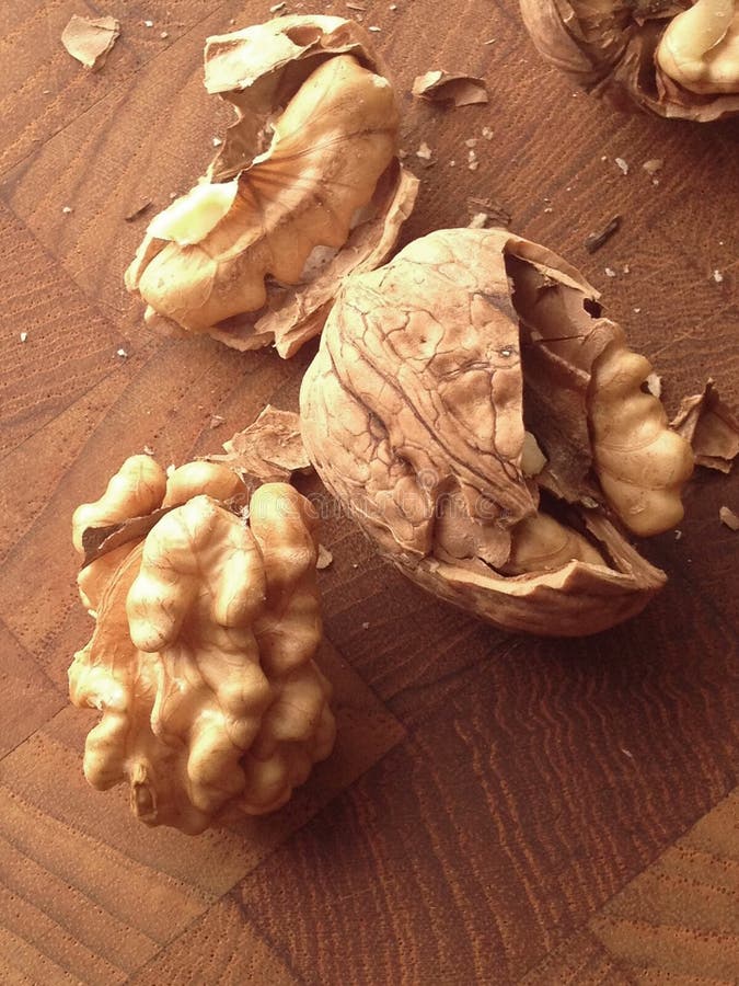 Walnuts in the Shell and Out Stock Image - Image of nourishment ...