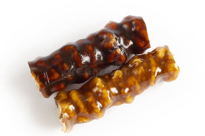 Walnuts on a String Dipped in Starch Grape Molasses. Stock Photo ...