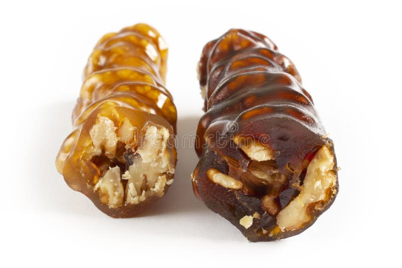 Walnuts on a String Dipped in Starch Grape Molasses. Stock Photo ...