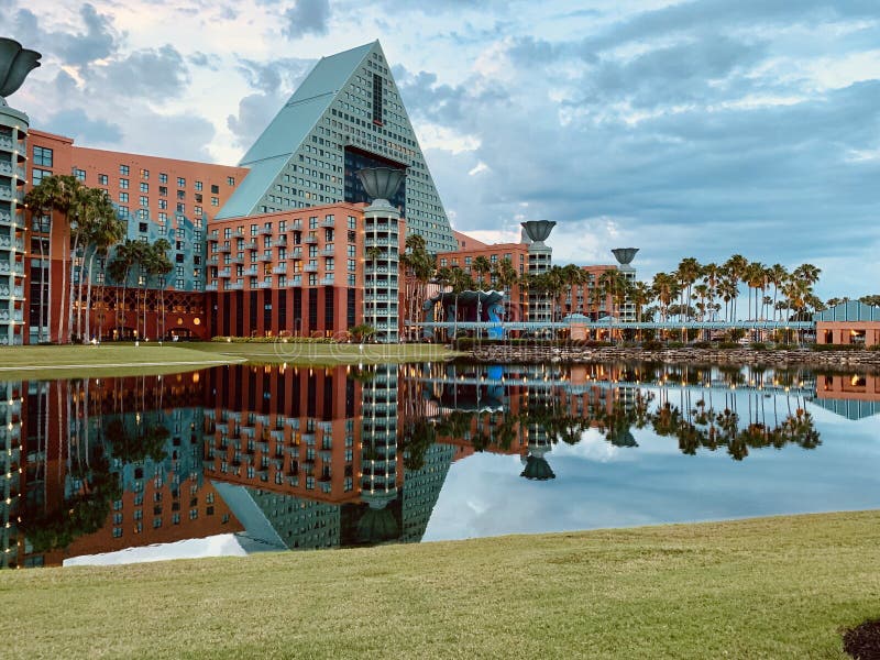 Walt Disney World Dolphin Hotel Reflection Editorial Stock Image ...