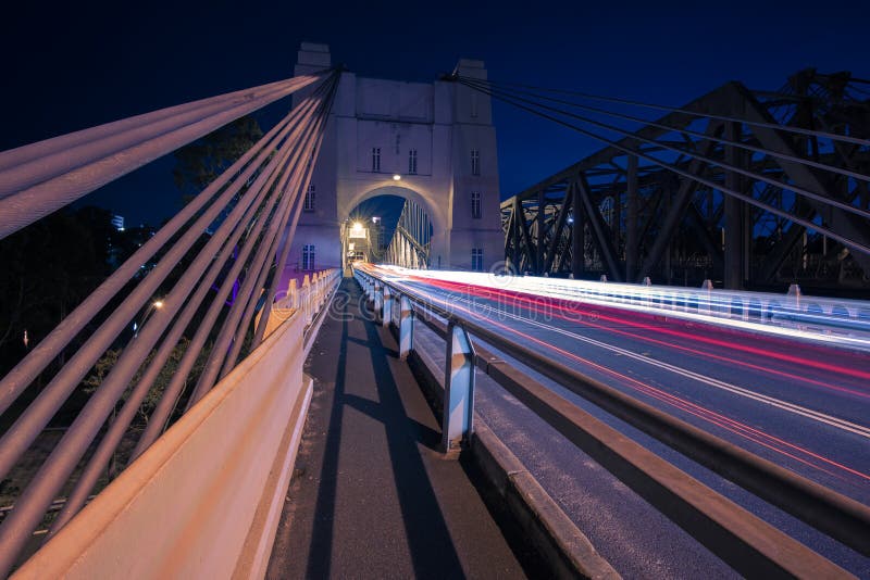 Walter Taylor Bridge in Brisbane. Editorial Photo - Image of ...