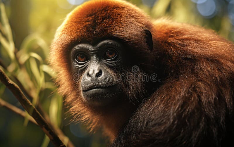 Walter the Woolly Monkey stock image. Image of colorful - 344646043
