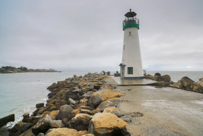 Walton Lighthouse, Santa Cruz, California Stock Photo - Image of nature ...