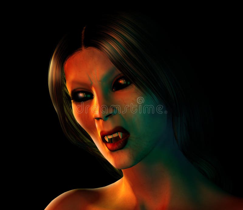 żeński Istoty Latanie Lubi Wampira Zdjęcie Stock - Obraz złożonej z ...