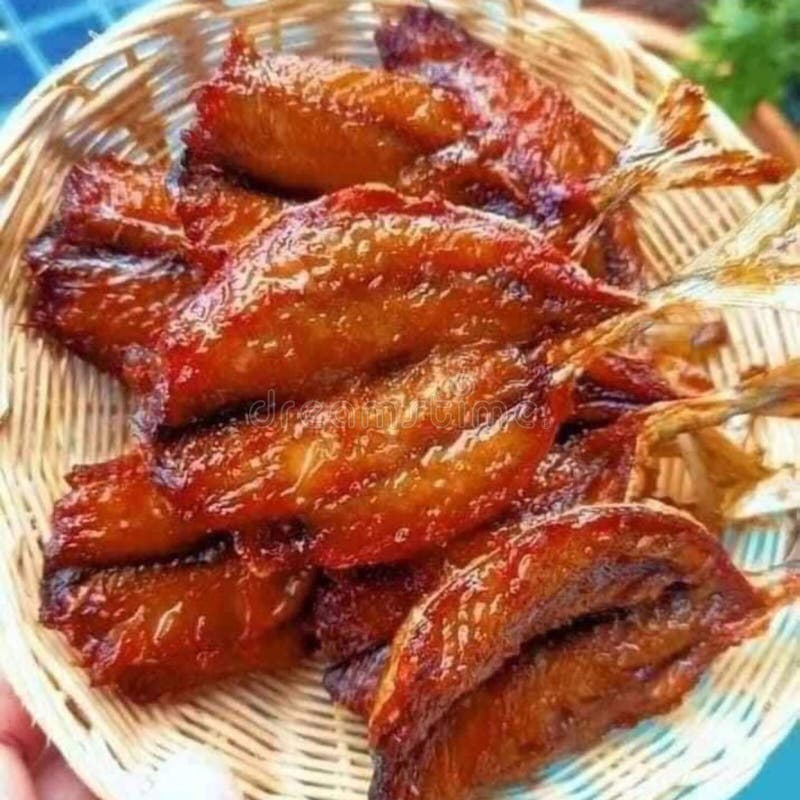 Wan Fish, Fried Fish, Thai Food, Sun-dried Fish Stock Photo - Image of ...