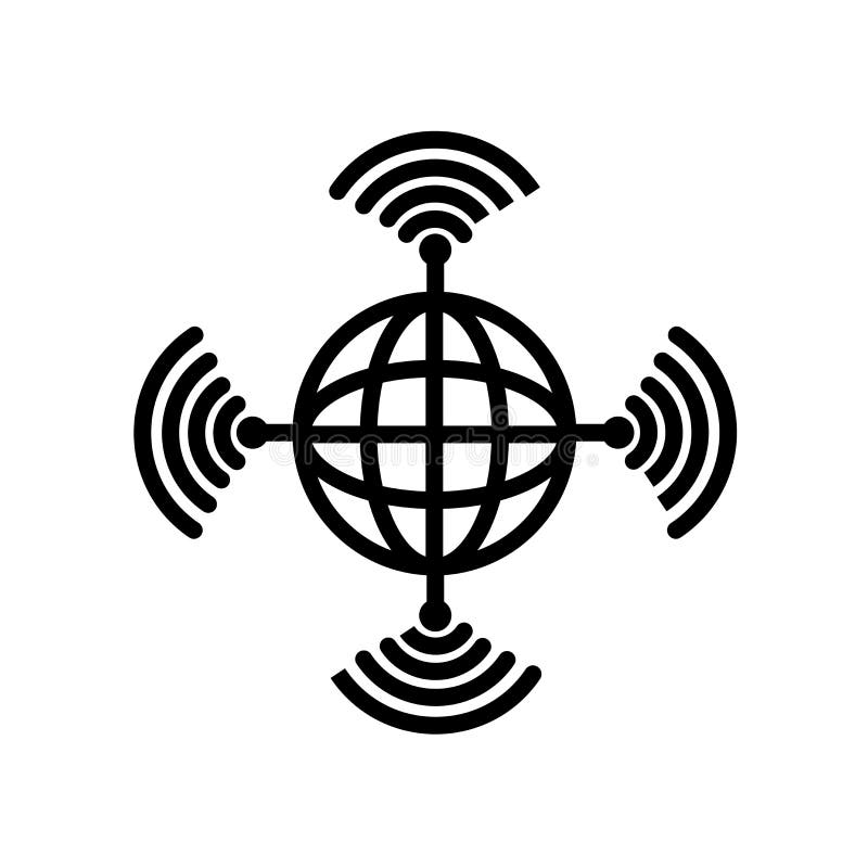 Networking Icon Vector Sign and Symbol Isolated on White Background ...