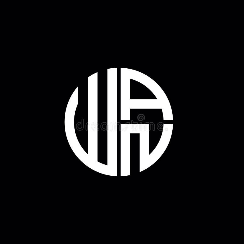WAN Logo WAN Icon WAN Monogram WAN Letter Minimalist Circle Flat Unique ...