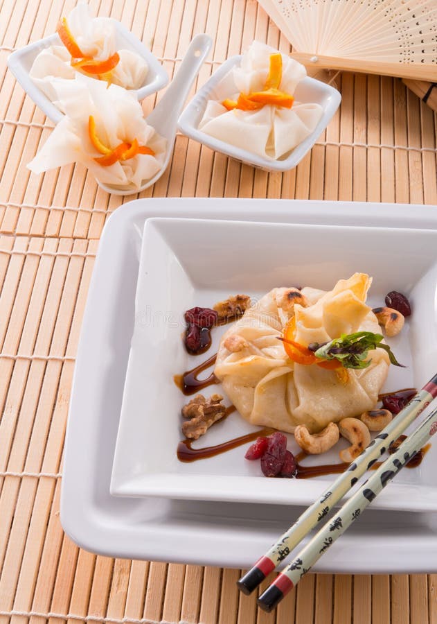 Wan Tan stock image. Image of fish, herb, delikatesse - 28046313