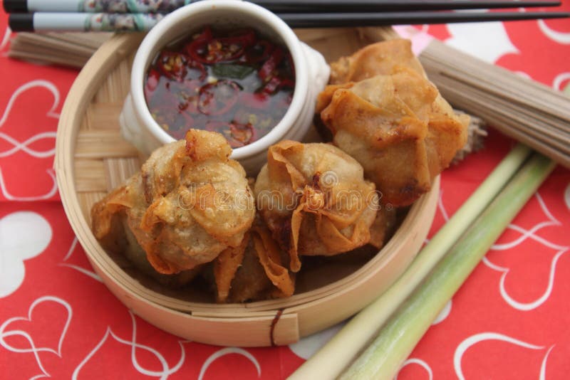 Wan Tan stock photo. Image of filled, snack, dumplings - 99009472