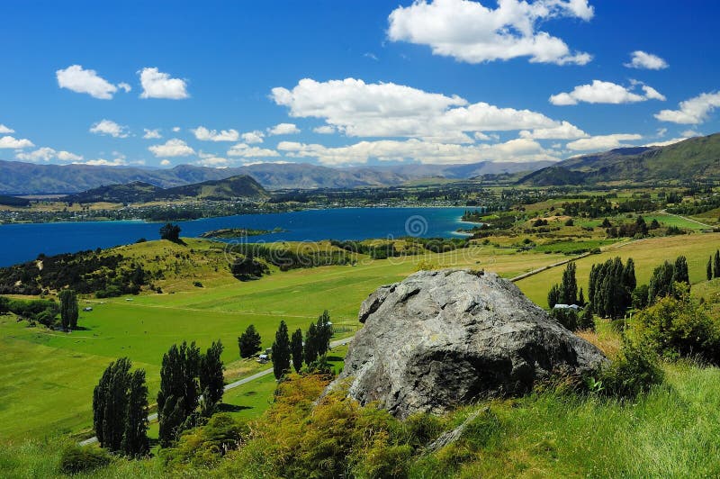 Wanaka stock photo. Image of peaceful, panorama, track - 8939464