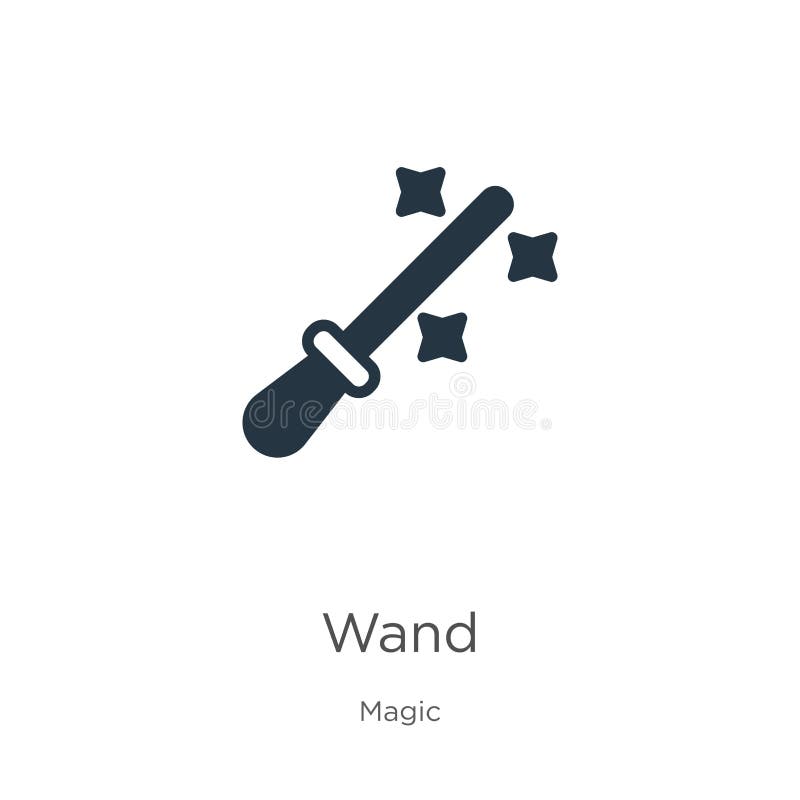 Wand Icon Vector. Trendy Flat Wand Icon from Magic Collection Isolated ...