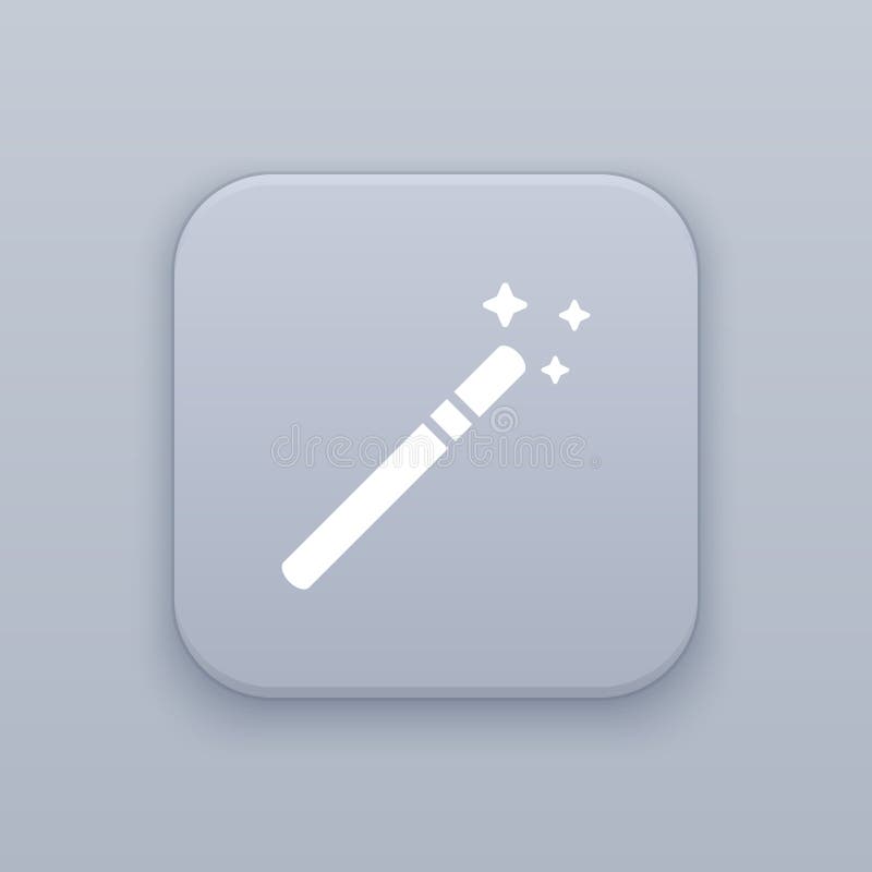 Magic Red button stock illustration. Illustration of decision - 56585331