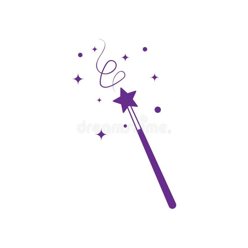 Wand Magic stick stock vector. Illustration of trick - 370743693